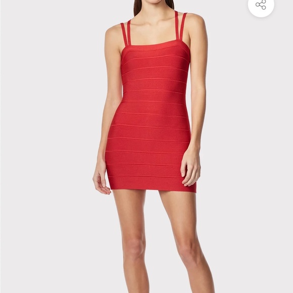 Herve Leger | Dresses | Herve Leger Red Mini Dress Size S | Poshmark